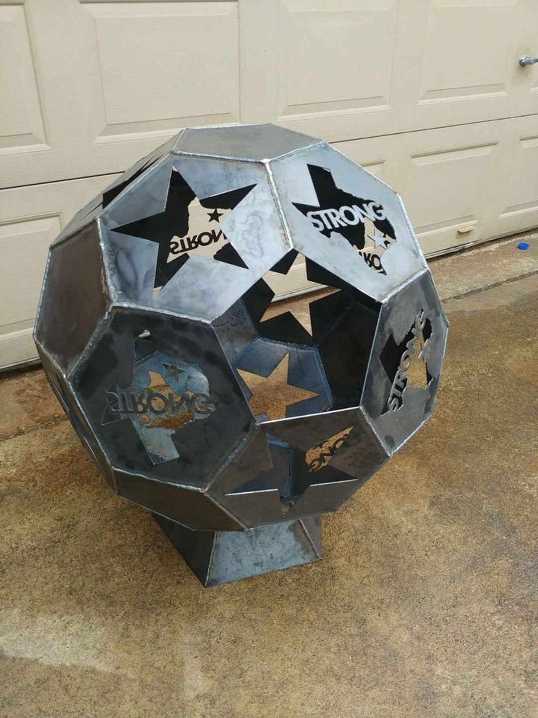 36" Diameter Truncated Icosahedron Fire Pit .DXF File for Laser, Plasma ...