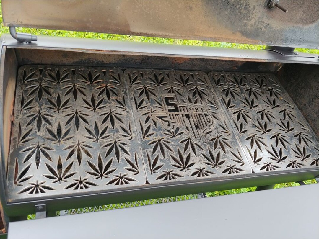 Weed Leaf Grill Top .DXF for Rectangular Bbq Pits - Etsy