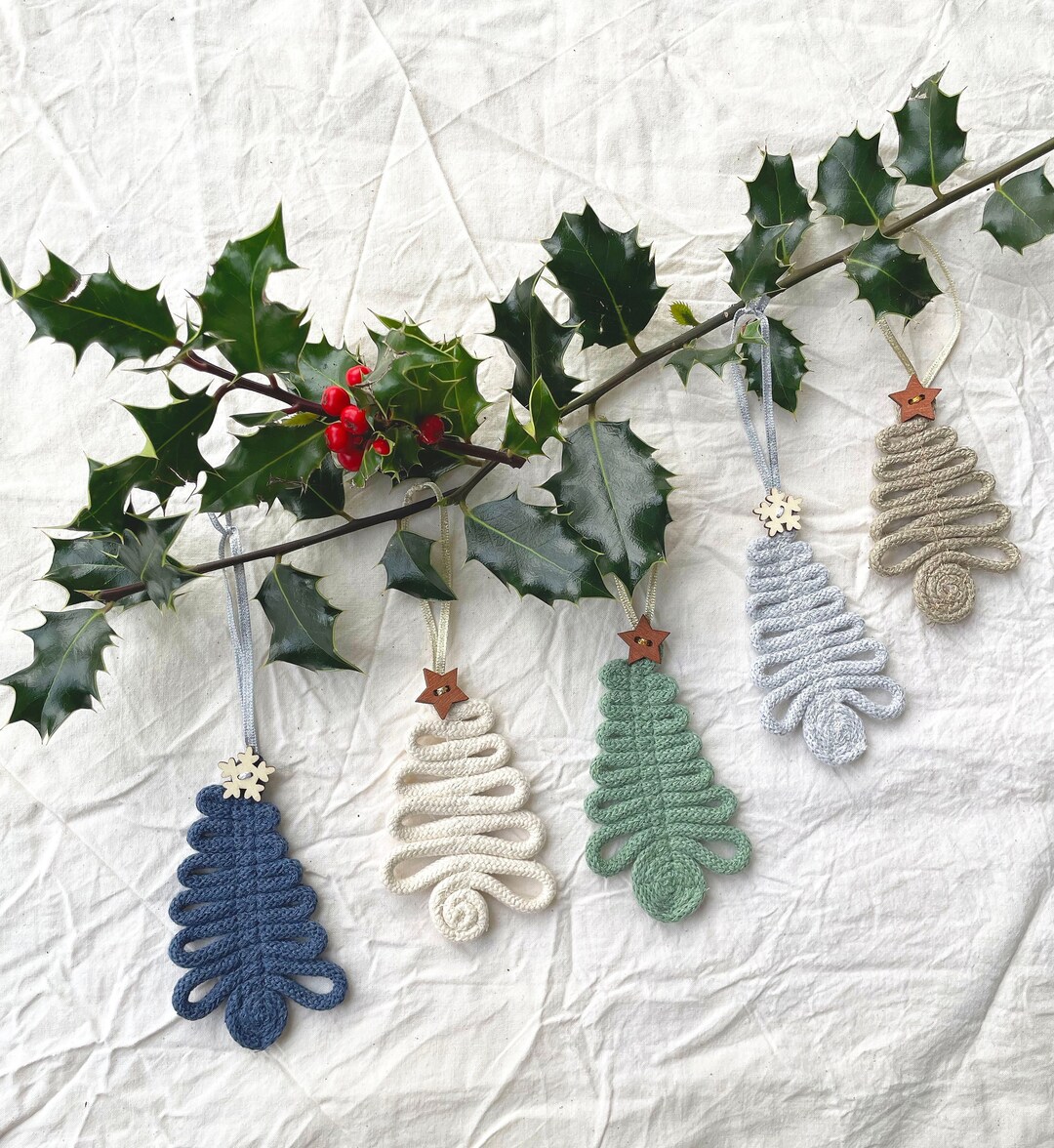 Natural Cotton Rope Tree Decoration - Etsy