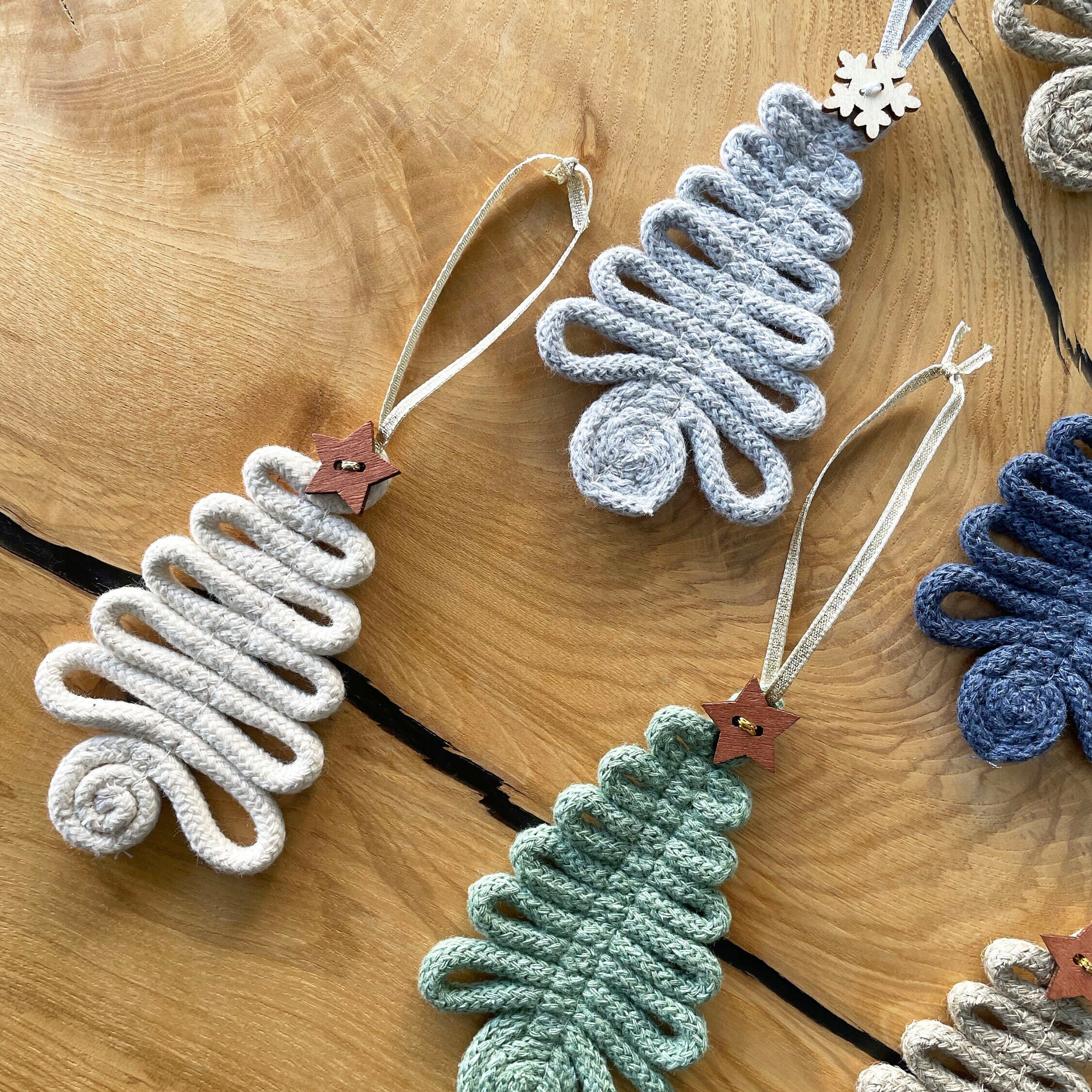 Natural Cotton Rope Tree Decoration - Etsy