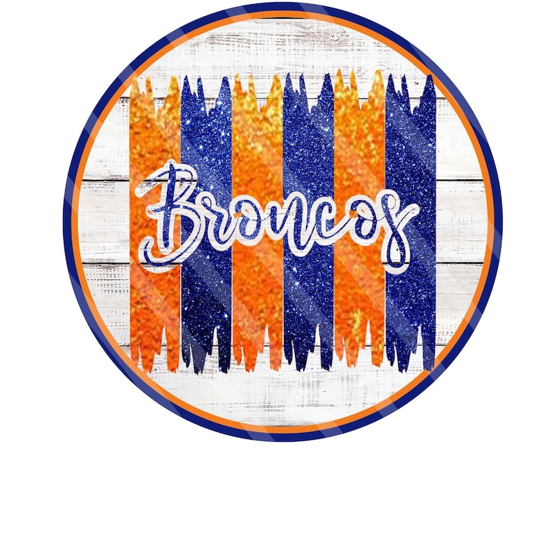 Broncos Football Wreath - Etsy