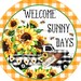 Welcome Sunny Days Wreath Sign, Sign for Wreaths, Wreath Enhancement - Etsy