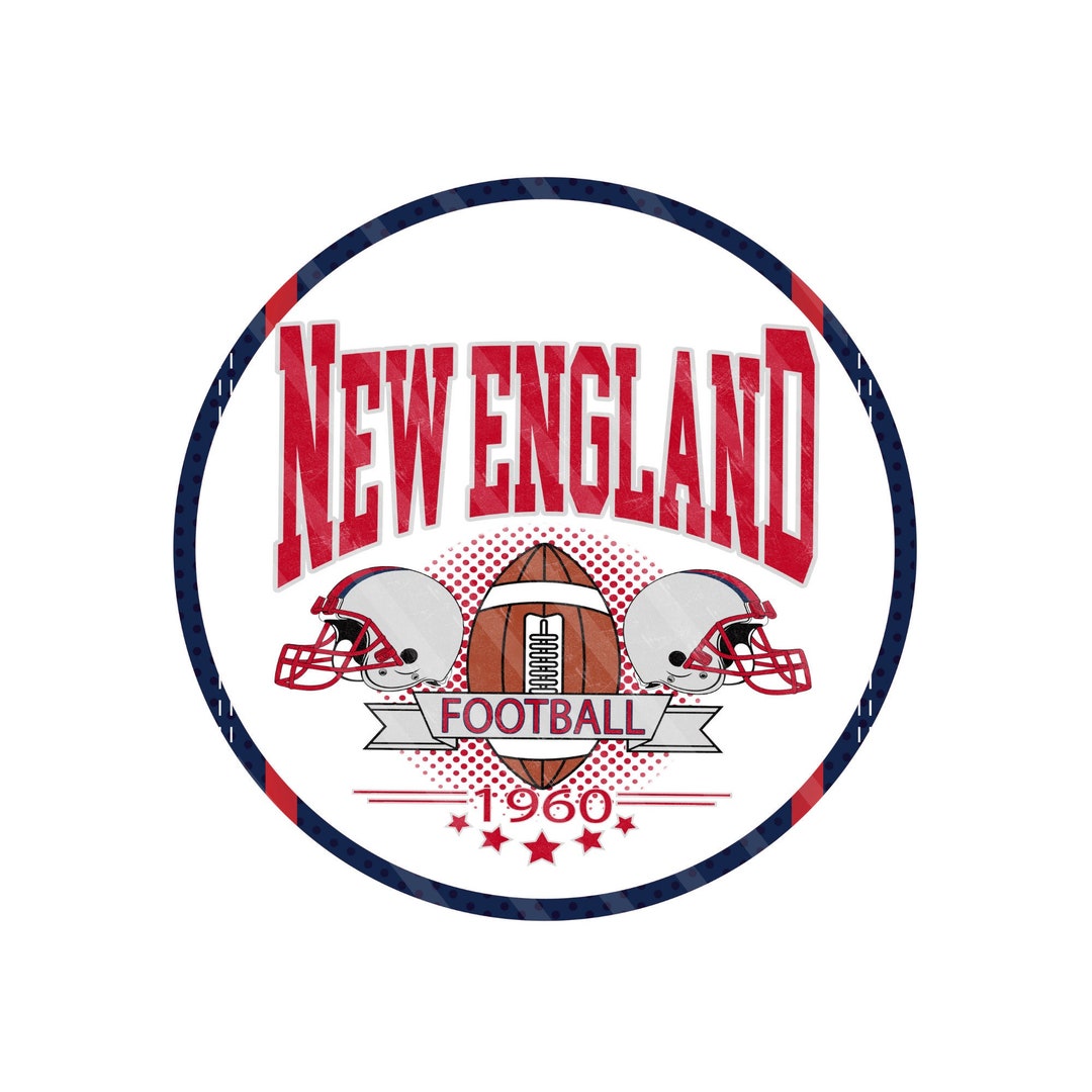 New England Round Football Wreath Sign, Signs for Wreaths, Metal Wreath ...