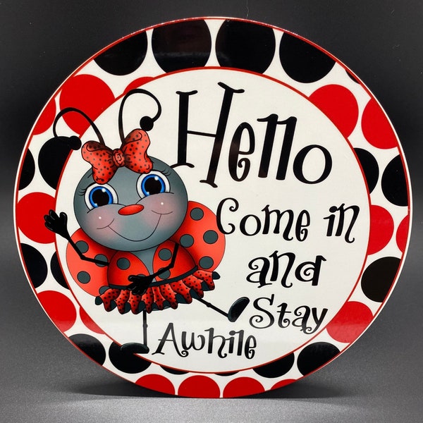 Ladybug Welcome Sign - Etsy