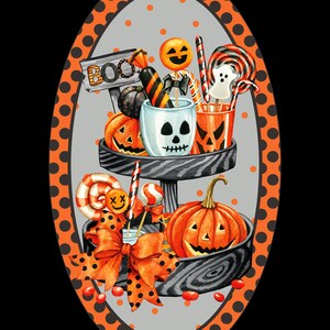 Oval Halloween Wreath Sign, Signs for Wreaths, Wreath Enhancement - Etsy