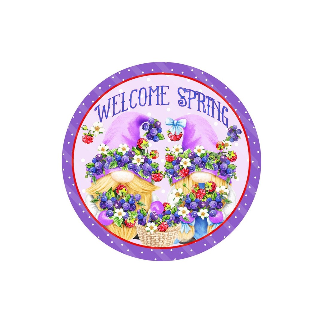 Welcome Spring Wreath Sign, Signs for Wreaths, Wreath Enhancements - Etsy