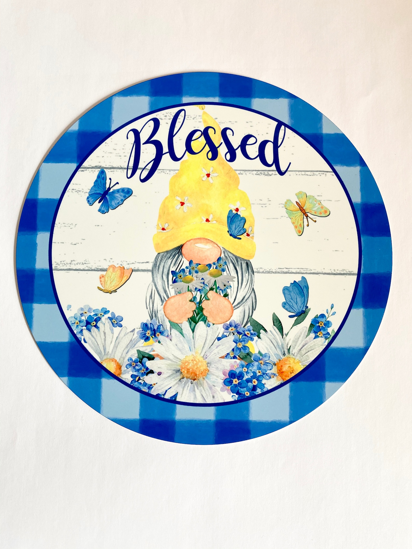 Blessed Gnome Wreath Sign Signs for Wreaths Wreath - Etsy