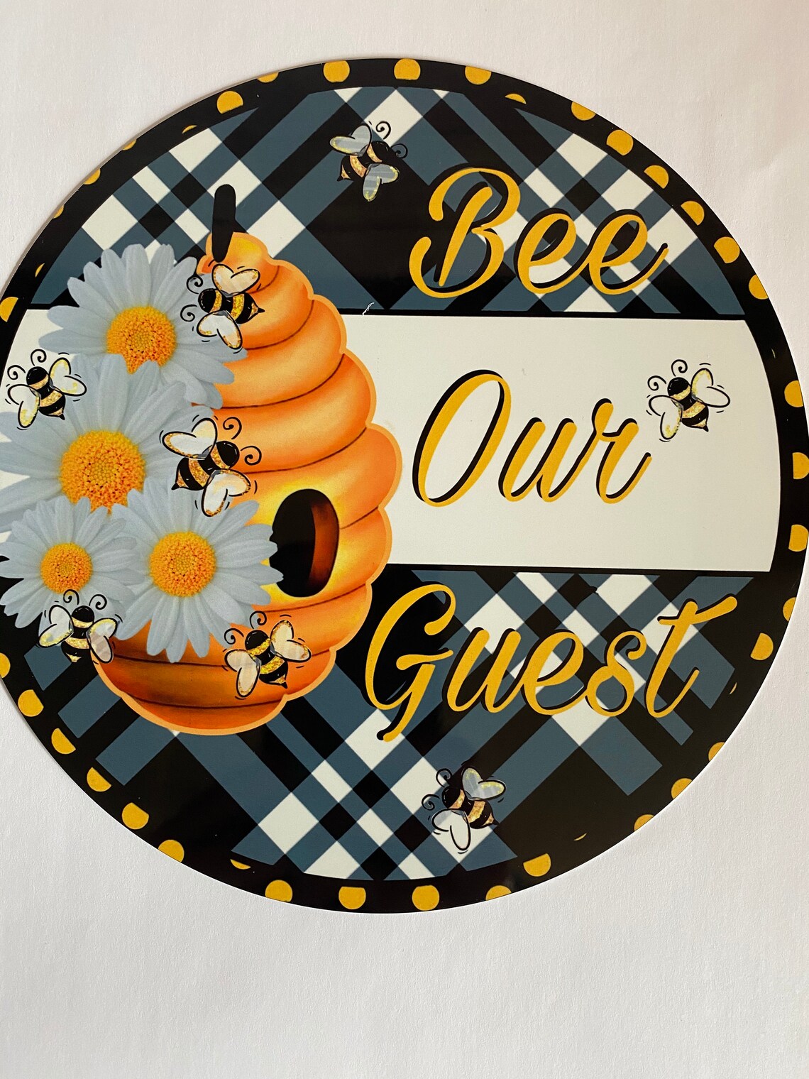 Bee Our Guest Wreath Sign Signs for Wreaths Wreath - Etsy