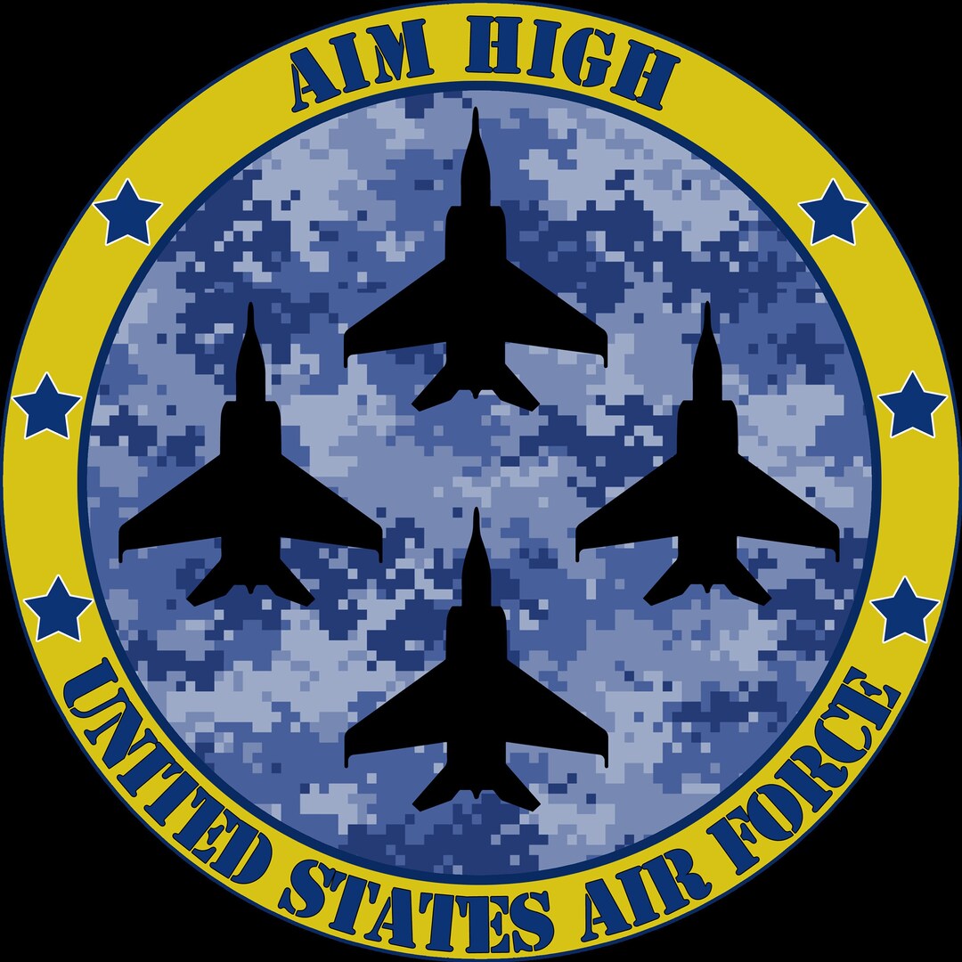 Airforce, Aim High Wreath Sign, Signs for Wreaths, Round Wreath Sign - Etsy