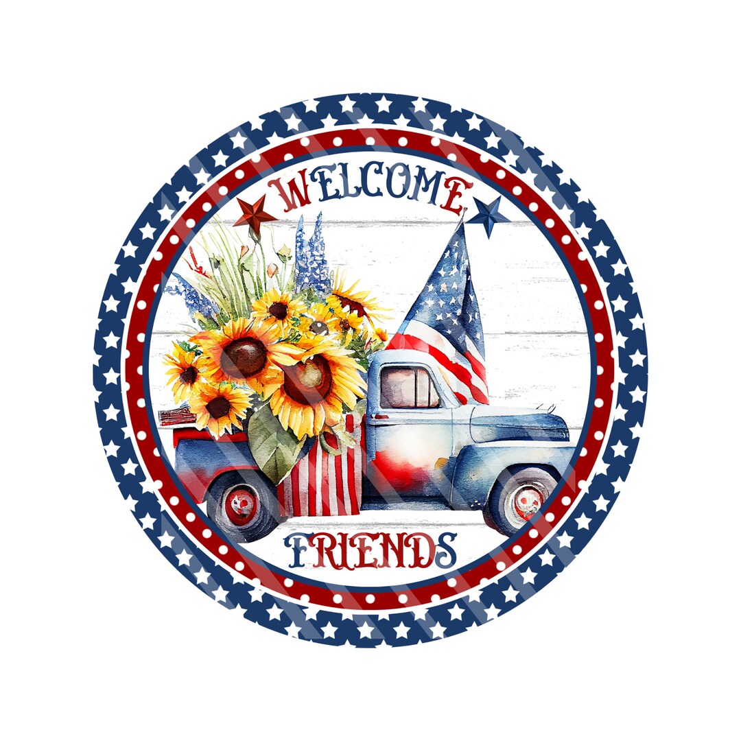 Wreath Signs, Patriotic Signs, Welcome Signs, Wreath Embellishments ...
