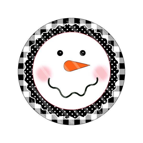 Snowman Face Wreath - Etsy