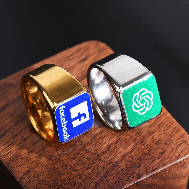 Custom Logo Rings - Etsy