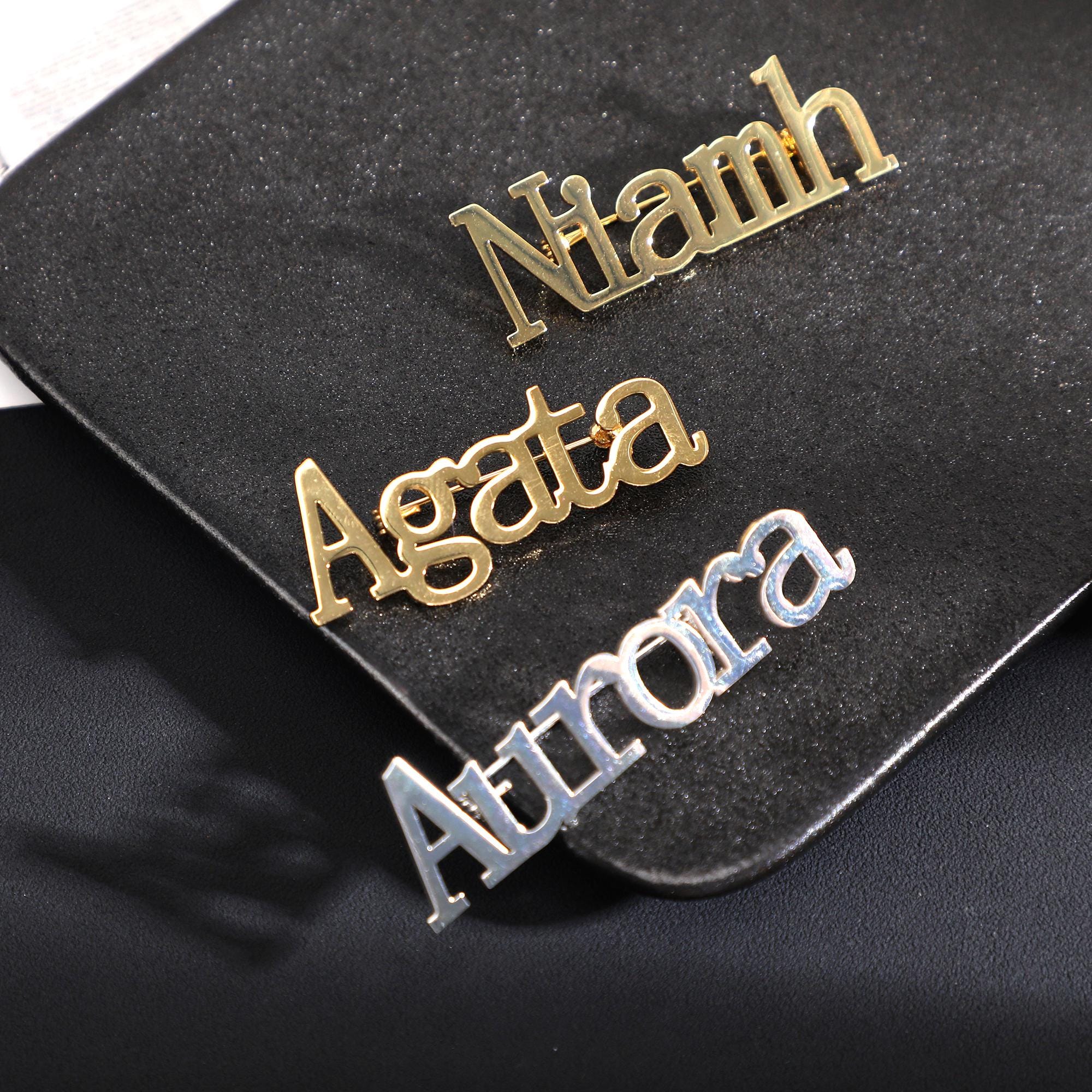 Custom Name Lapel Pin for Team Members,custom Made Name Brooch Pins ...