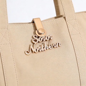 Custom Cursive Letters Soror Name Pin, Sparkle Name Brooch ...