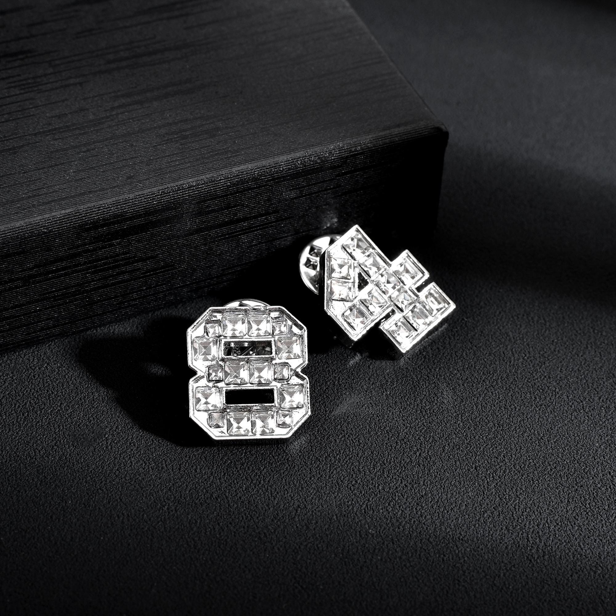 Bling Sport Number 0-9 Fitted Hat Pins, Personalized Varsity Number Hat ...