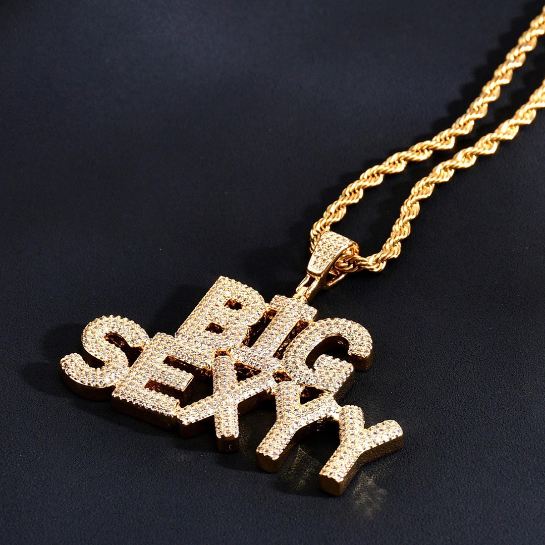 Custom Words Necklace, Iced Out Letters/numbers Necklace, Staked Words ...