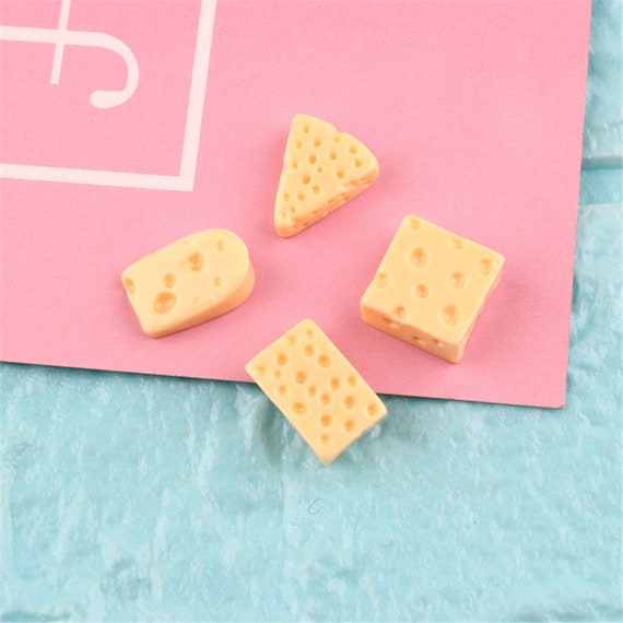10pcs Cute 3D Resin Cheese Simulation Miniature Food Art | Etsy