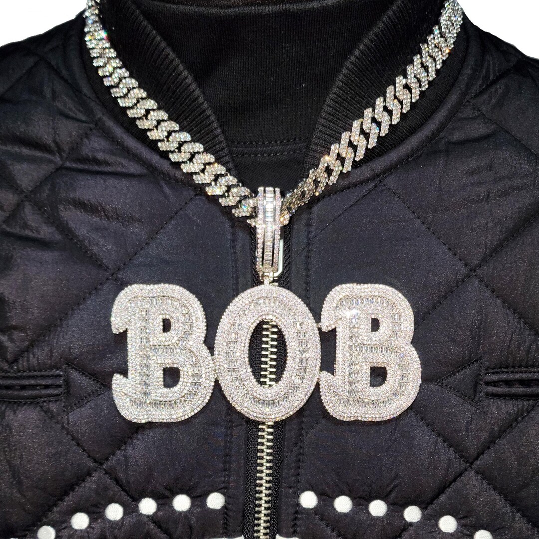 New Arrival Hot Popular Hip Hop Custom Big Letters Necklace, Iced Out ...