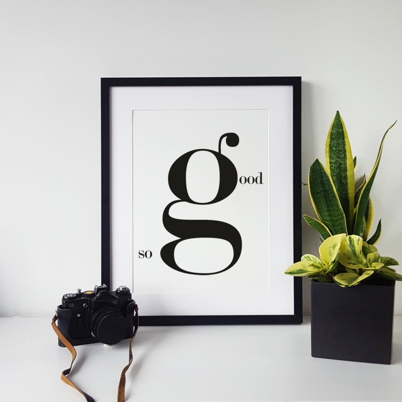 SO GOOD Minimalist Typography Home Decor Art for - Etsy