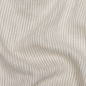 100 % Natural Linen Fabric Stripes - Etsy