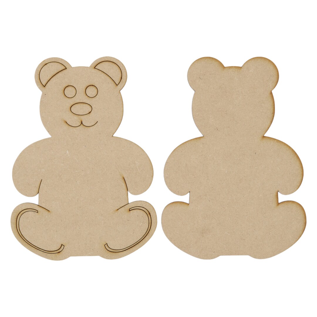 MDF Extra Large Teddy Bears Laser Cut Blanks Craft Shapes ...