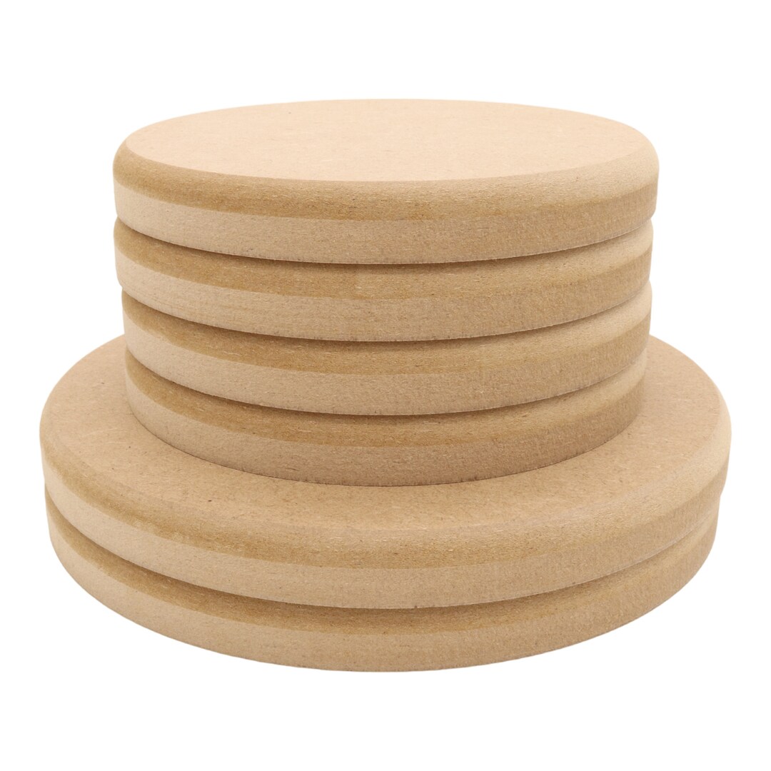 MDF Circle Round Top Edge, 12mm, 18mm Thick 100mm - 300mm Diameter ...