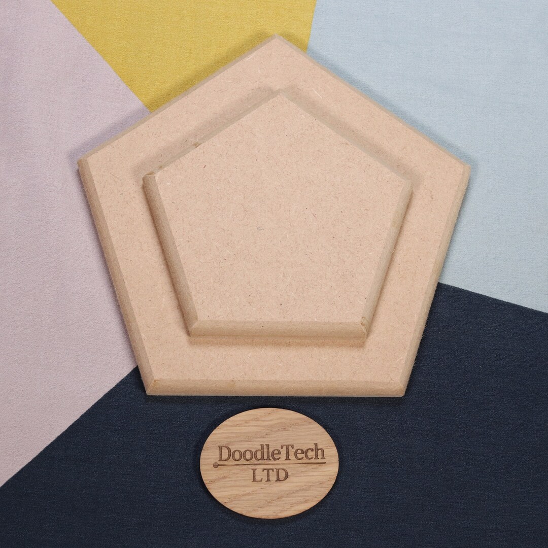 Round Edge Pentagon 12mm 18mm Thick MDF 100mm 600mm - Etsy