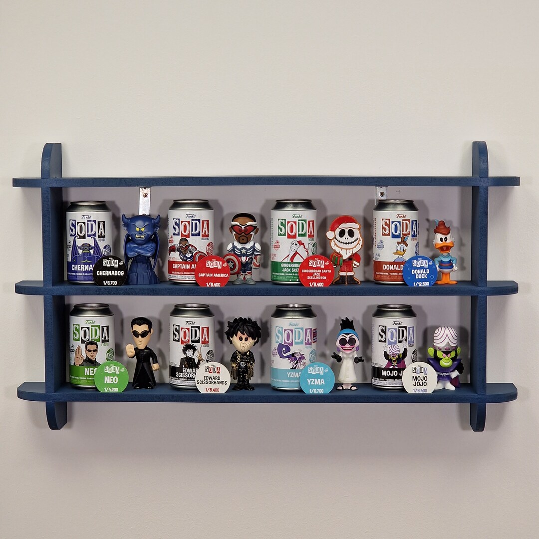 Funko Pop Soda Can Display Shelf, Wall Display Unit, MDF, Pop Storage ...