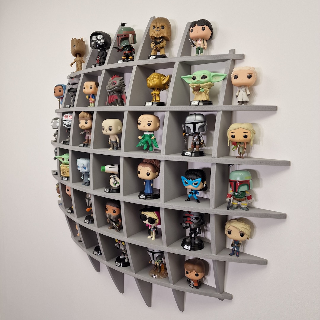 Funko Pop Display Shelf, Custom Round Wall Display Unit, MDF, Pop Vinyl ...