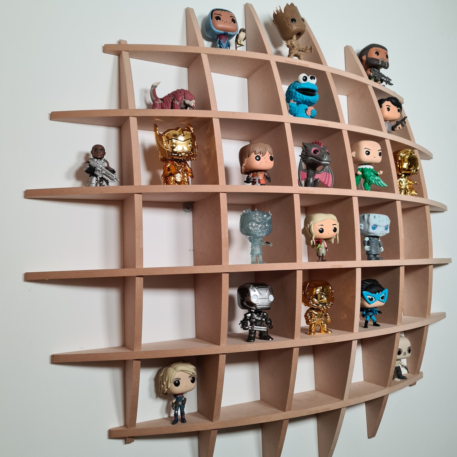 Funko Pop Display Shelf Custom Round Wall Display Unit MDF - Etsy UK