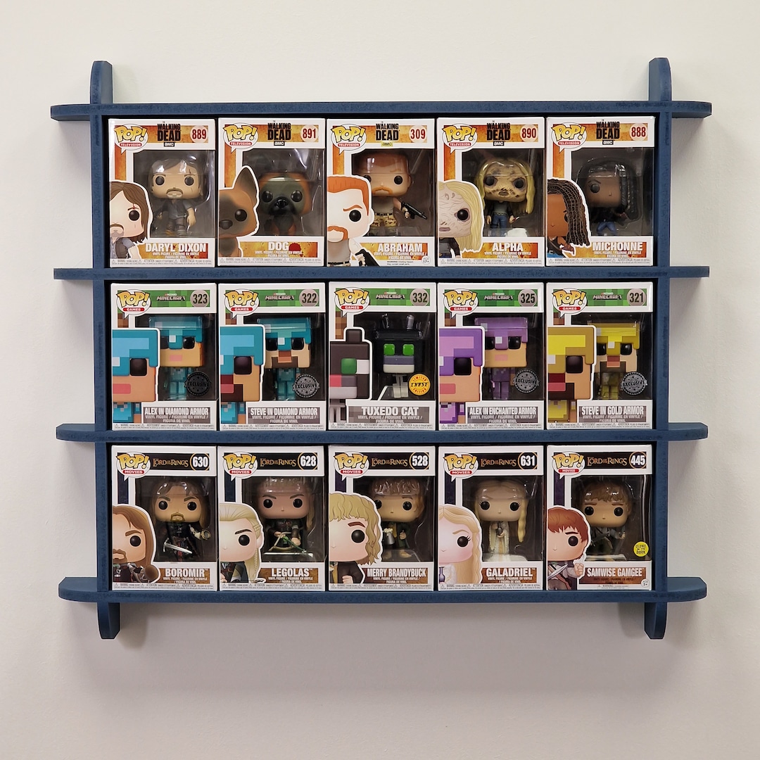 Funko Pop Display Shelf, Wall Display Unit, MDF, Pop Vinyl, Storage for ...