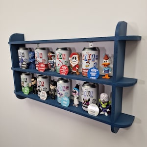 Funko Pop Soda Can Display Shelf, Wall Display Unit, MDF, Pop Storage ...