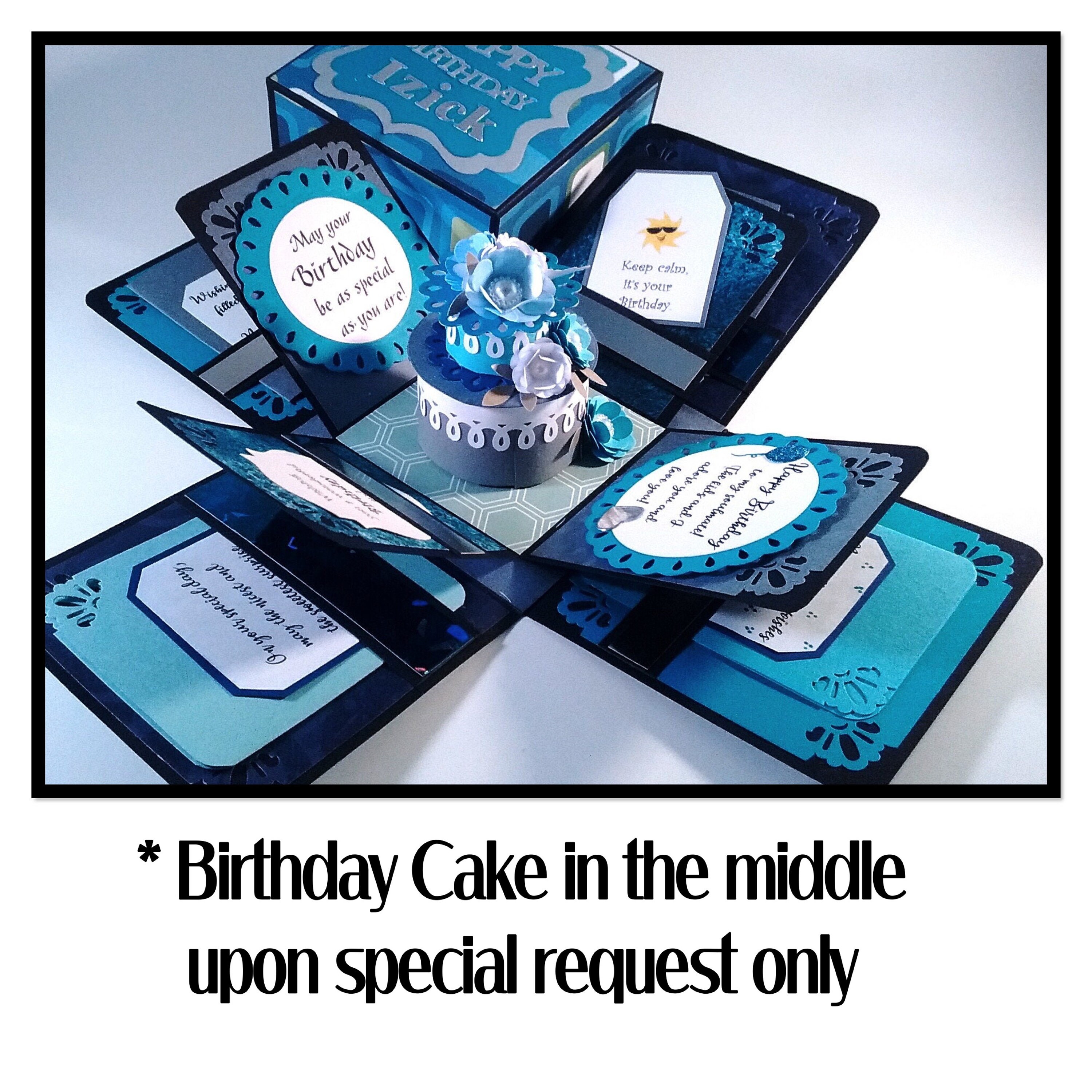 BIRTHDAY EXPLOSION BOX - Happy Birthday - Birthday Exploding Card ...