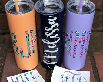 Monogram tumbler | Etsy