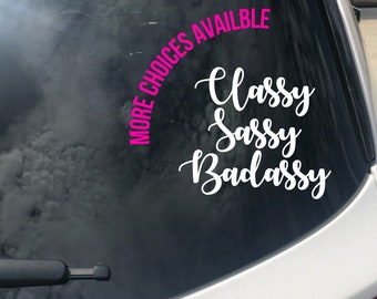 Badass car decal | Etsy