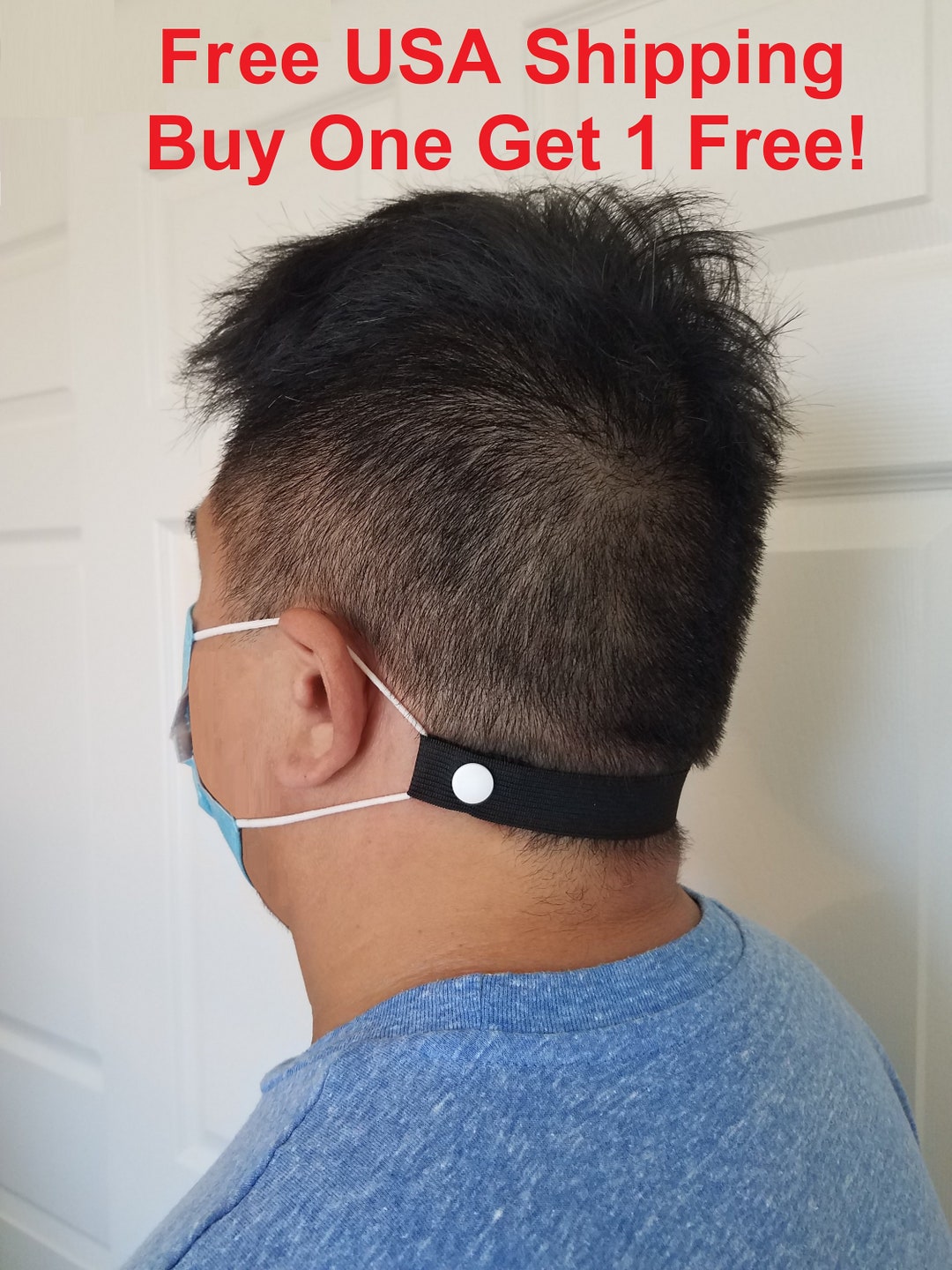 The Most Comfortable "elastic Mask Strap, Ear Saver, Ear Extender" (S/M ...