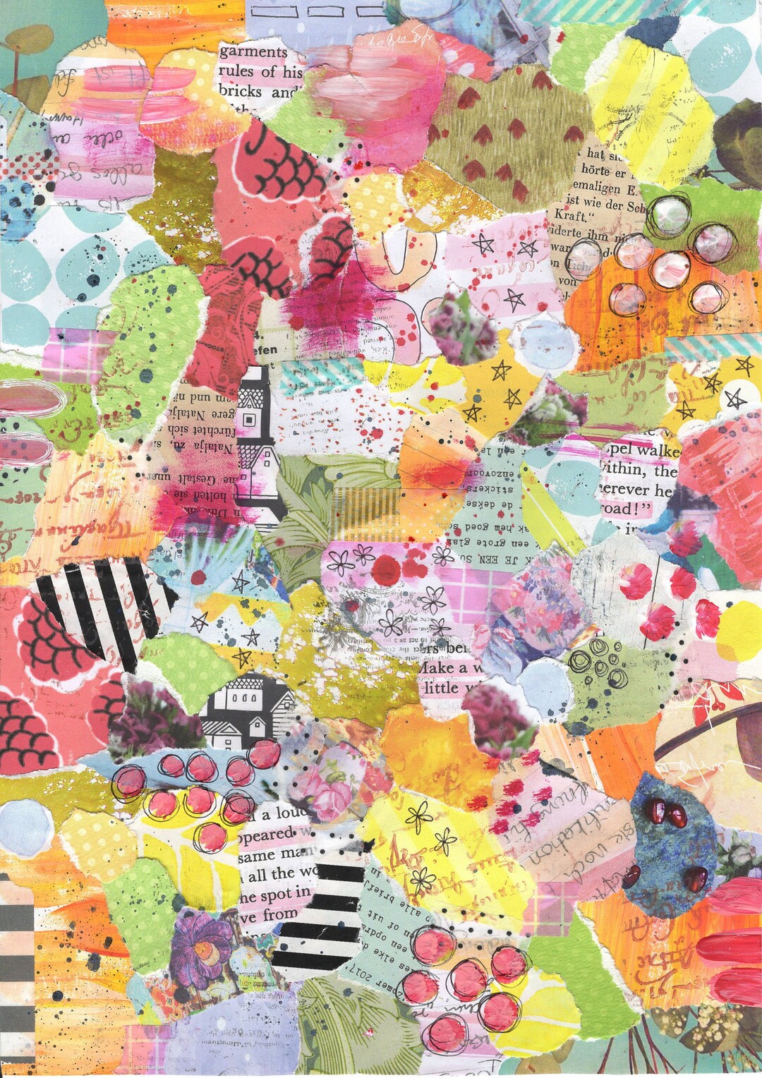 Collage Sheet Printable Set of 2 // Sunshine // Mixed Media - Etsy