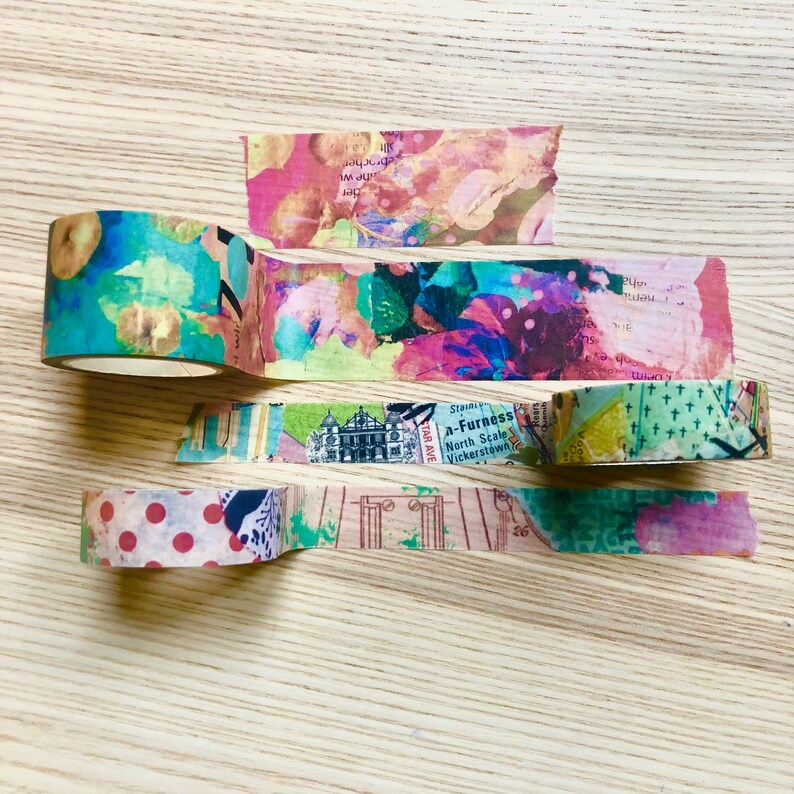 Abstract 25cm Extra Wide Washi Tape // Maps Paint Abstract - Etsy