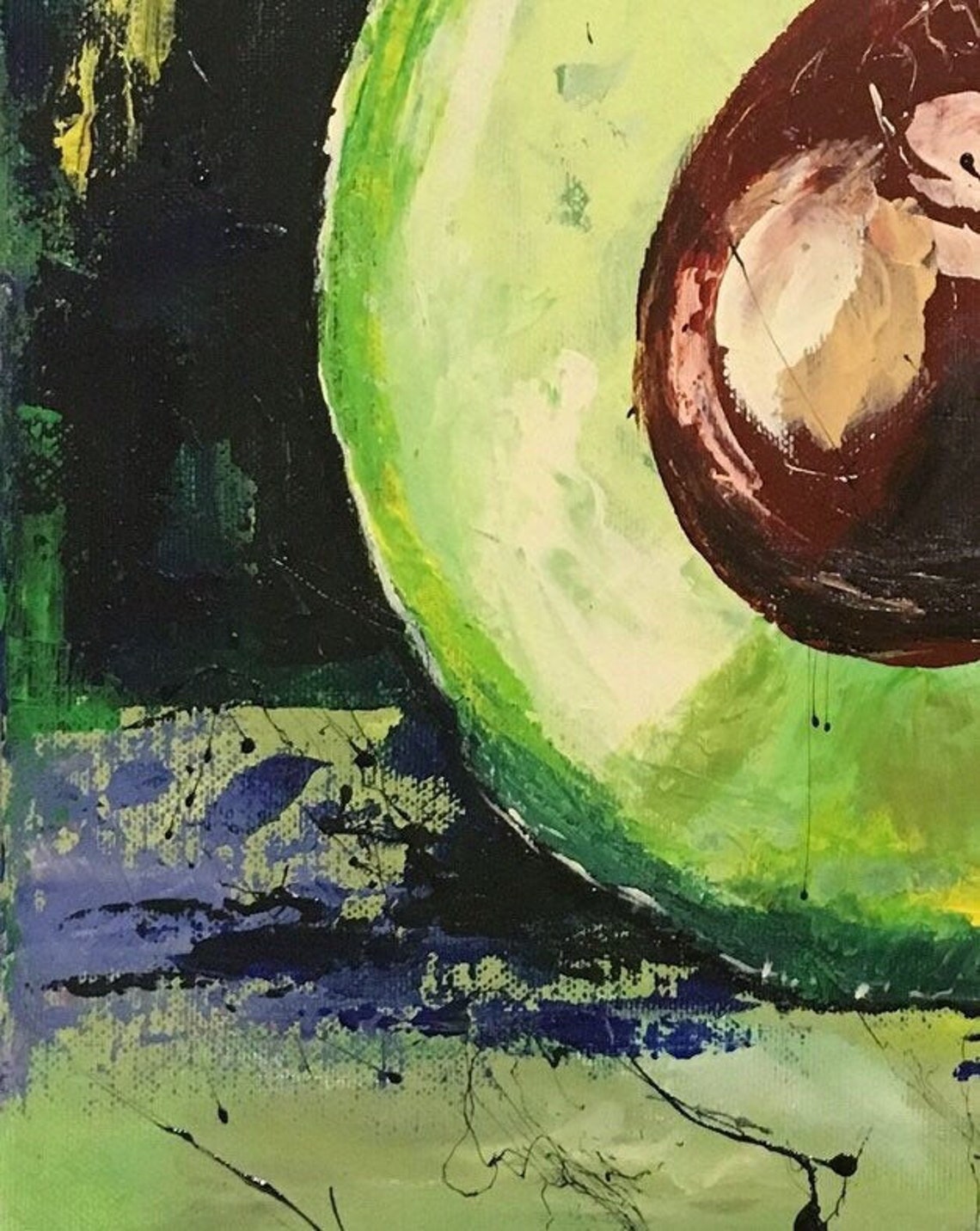 Avocado DIGITAL PRINT Green Wall Art Kitchen Decor - Etsy