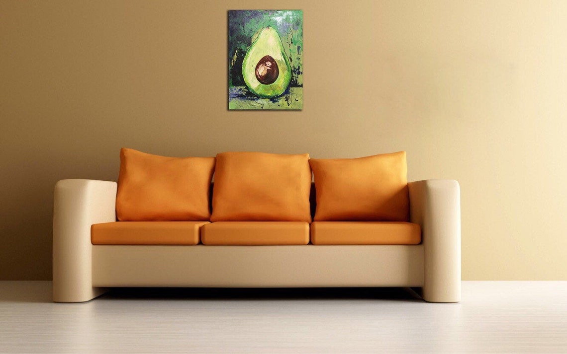 Avocado DIGITAL PRINT Green Wall Art Kitchen Decor - Etsy