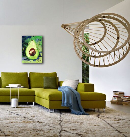 Avocado DIGITAL PRINT Green Wall Art Kitchen Decor - Etsy