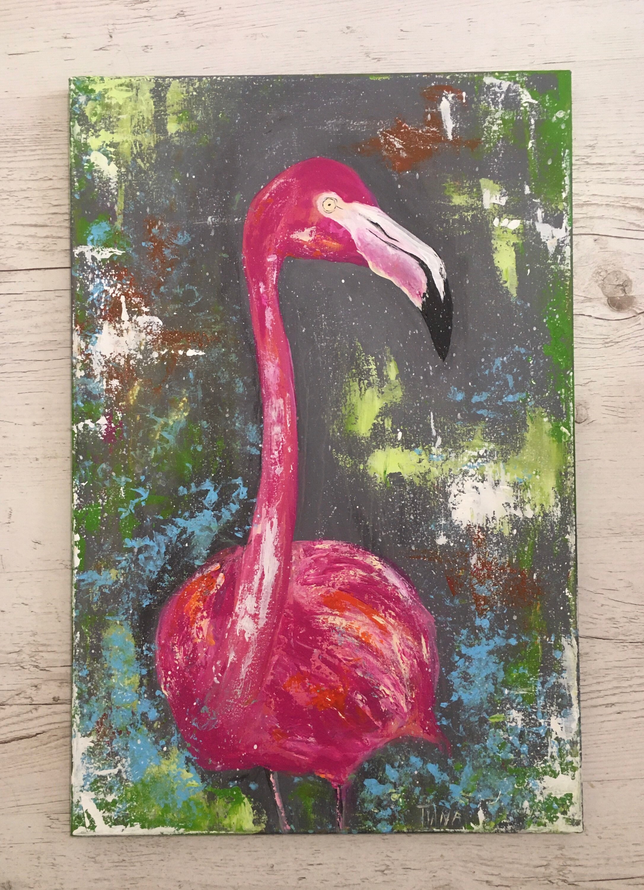 Flamingo Pop Art