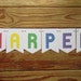 Personalised Banner. Spotty Bunting, Personalised Bunting, Happy ...