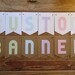 Personalised Banner. Spotty Bunting, Personalised Bunting, Happy ...