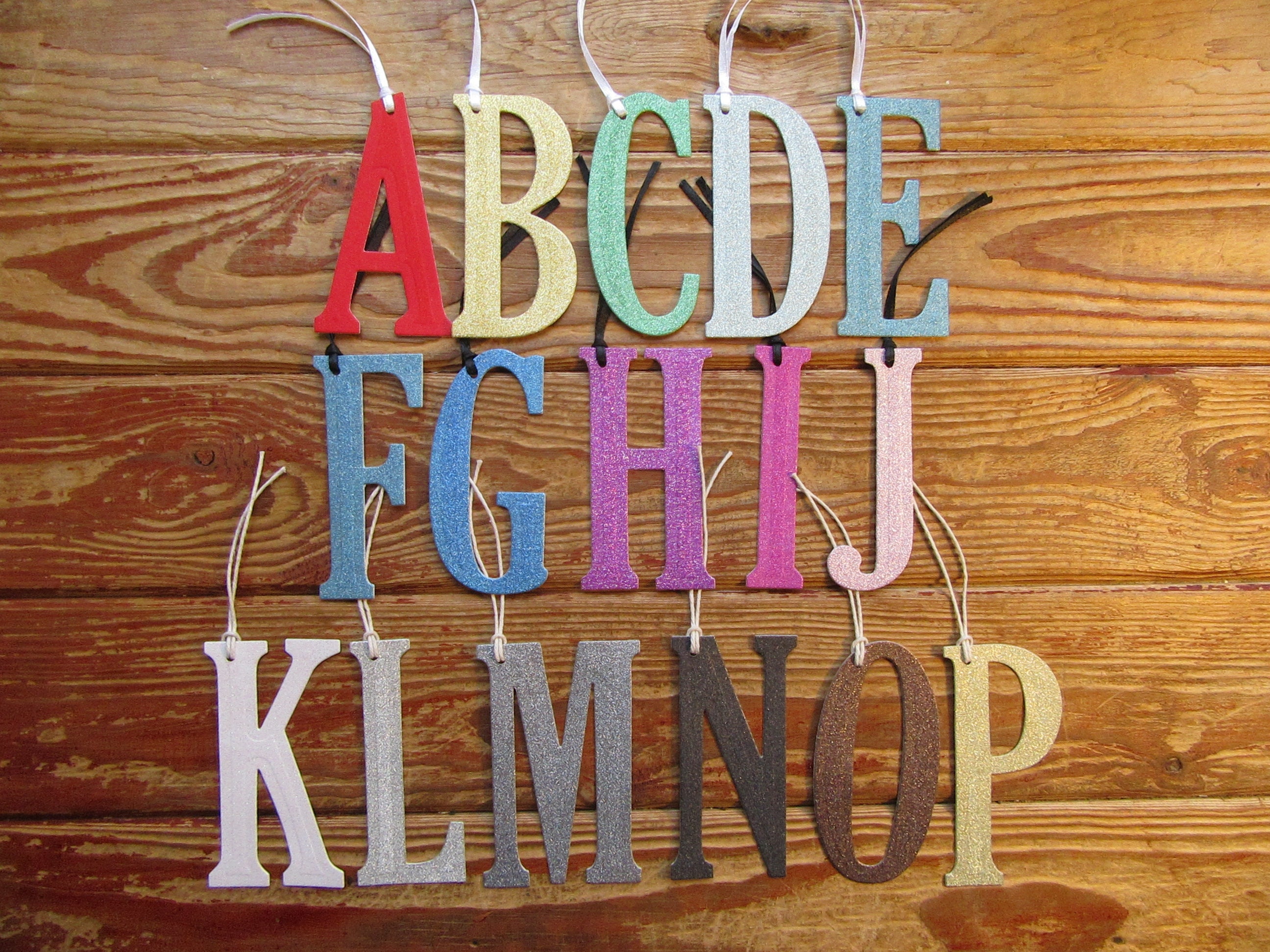 Letter Gift Tags. Glitter Letter Gift Tags. Christmas Gift | Etsy UK