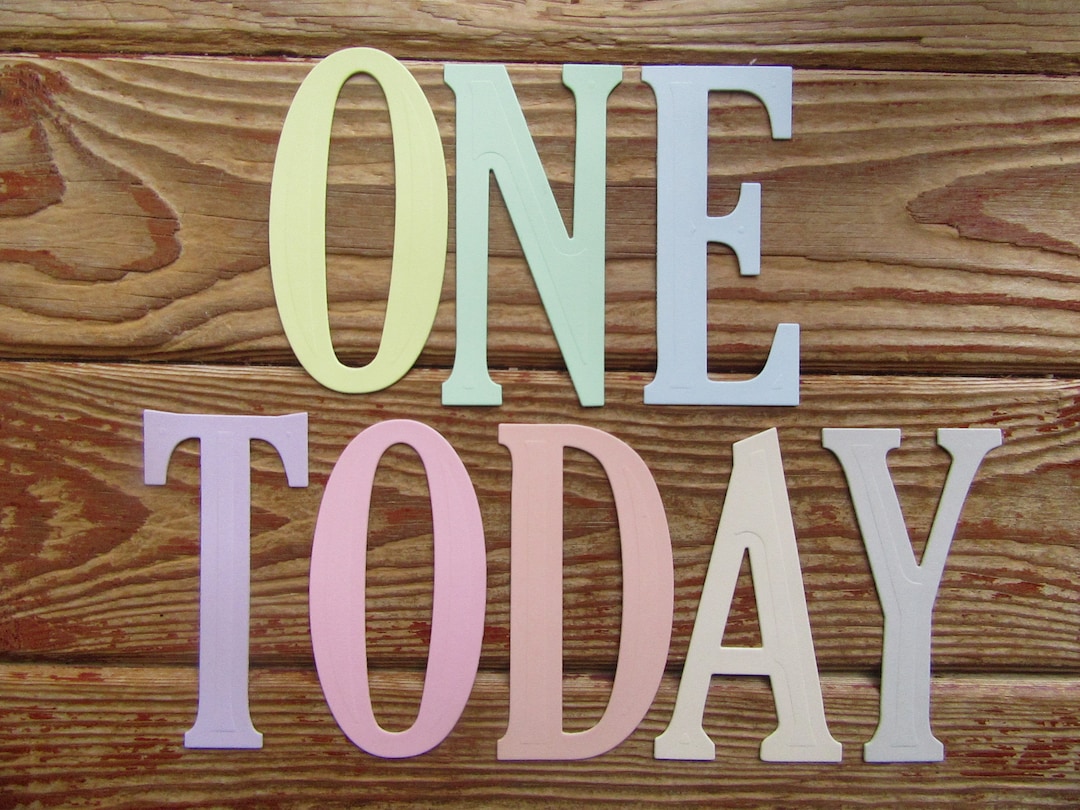 One Today Birthday Banner, Age Birthday Banner. Childs Age Birthday ...