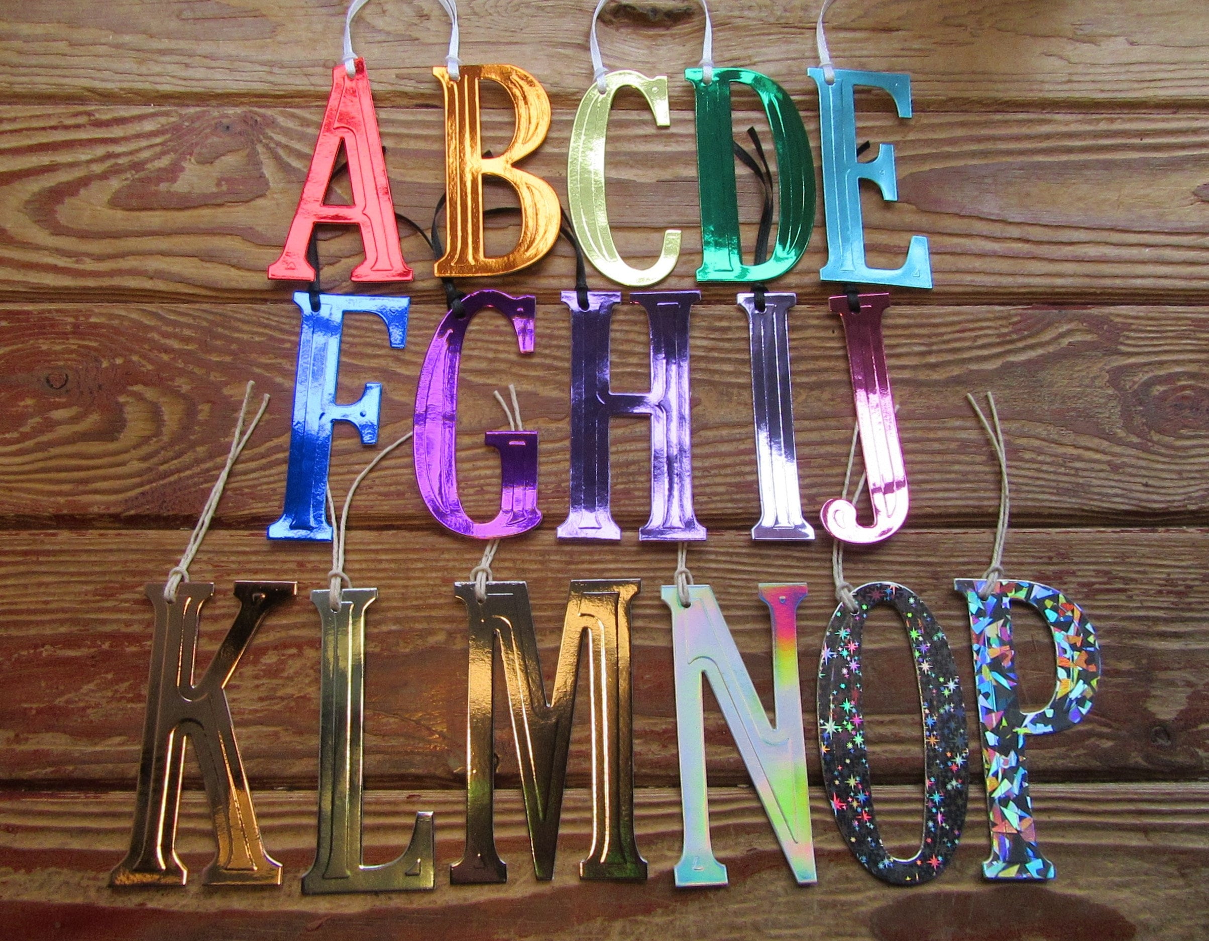 Letter Gift Tags. Glitter Letter Gift Tags. Christmas Gift | Etsy UK