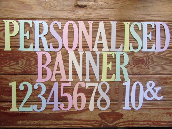 Personalised Banner Personalised Name Banner. Custom Banner | Etsy UK