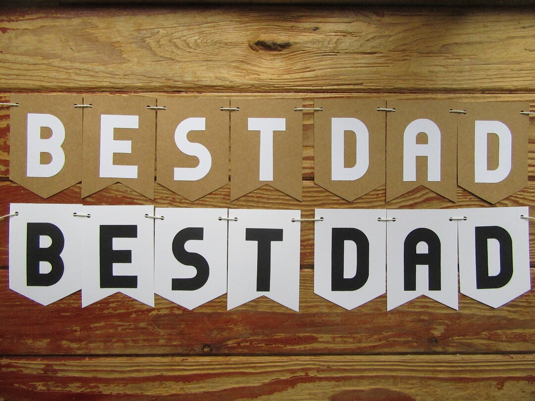 Happy Father's Day Banner. Best Dad Ever Banner, Best Daddy Banner ...