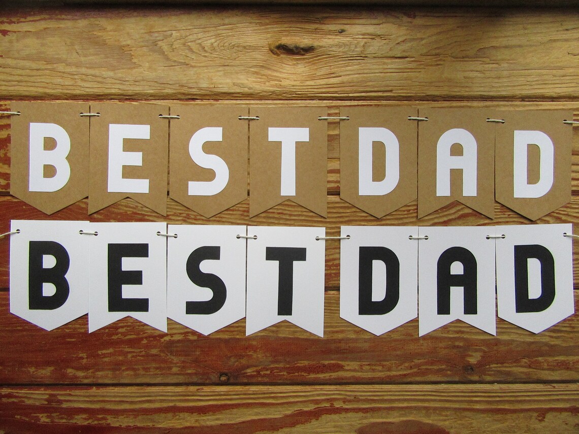 Happy Father's Day Banner. Best Dad Ever Banner Best - Etsy UK